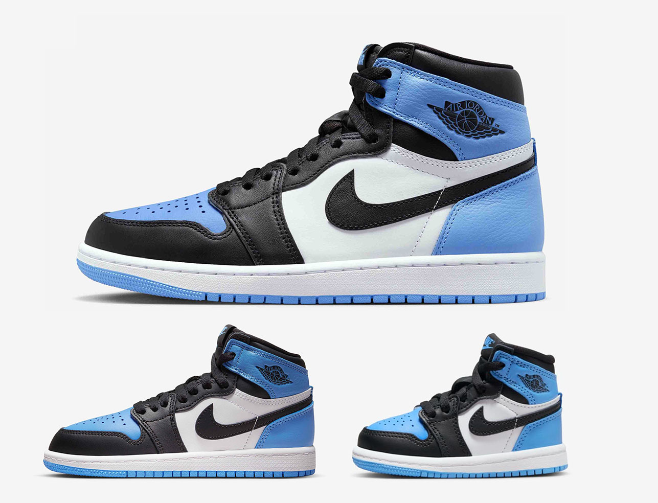 Air Max 1 Clear Jade, Air Jordan 1 High UNC Toe