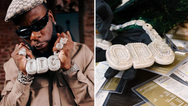 Burna Boy's R18 million 'ODG' diamond chain