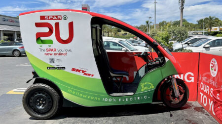 Spar launches its electric vehicle for app deliveries