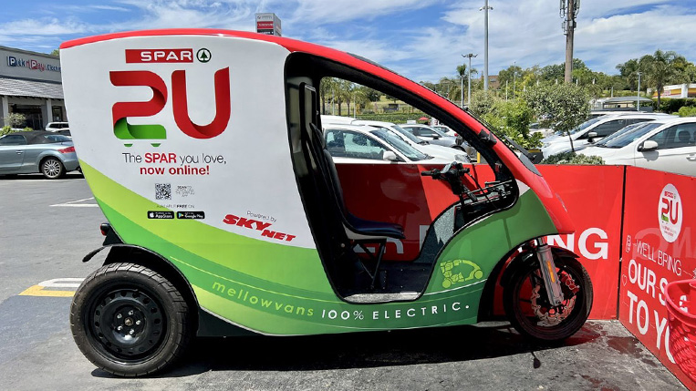 Spar launches its electric vehicle for app deliveries