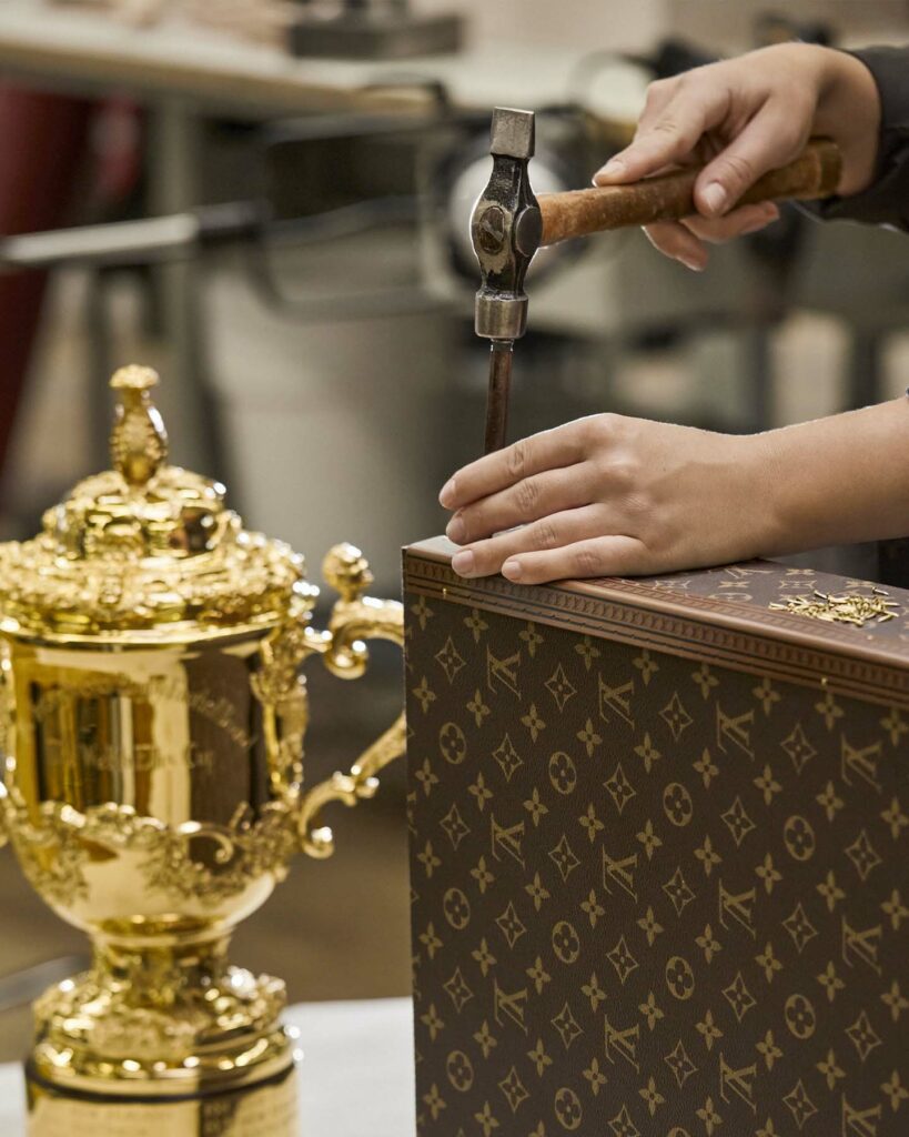 Bespoke Louis Vuitton trunk for Springboks trophy