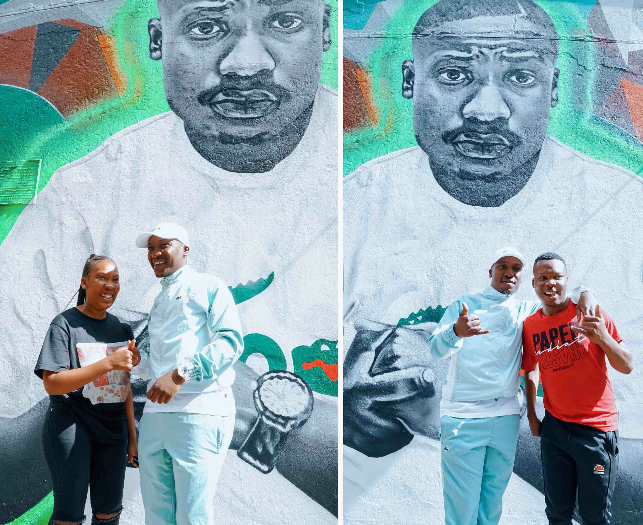 Lacoste welcomes Reece Madlisa to the family with a special mural