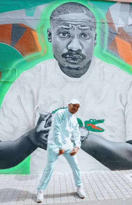 Lacoste welcomes Reece Madlisa to the family with a special mural