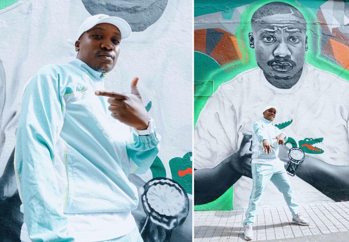 Lacoste welcomes Reece Madlisa to the family with a special mural