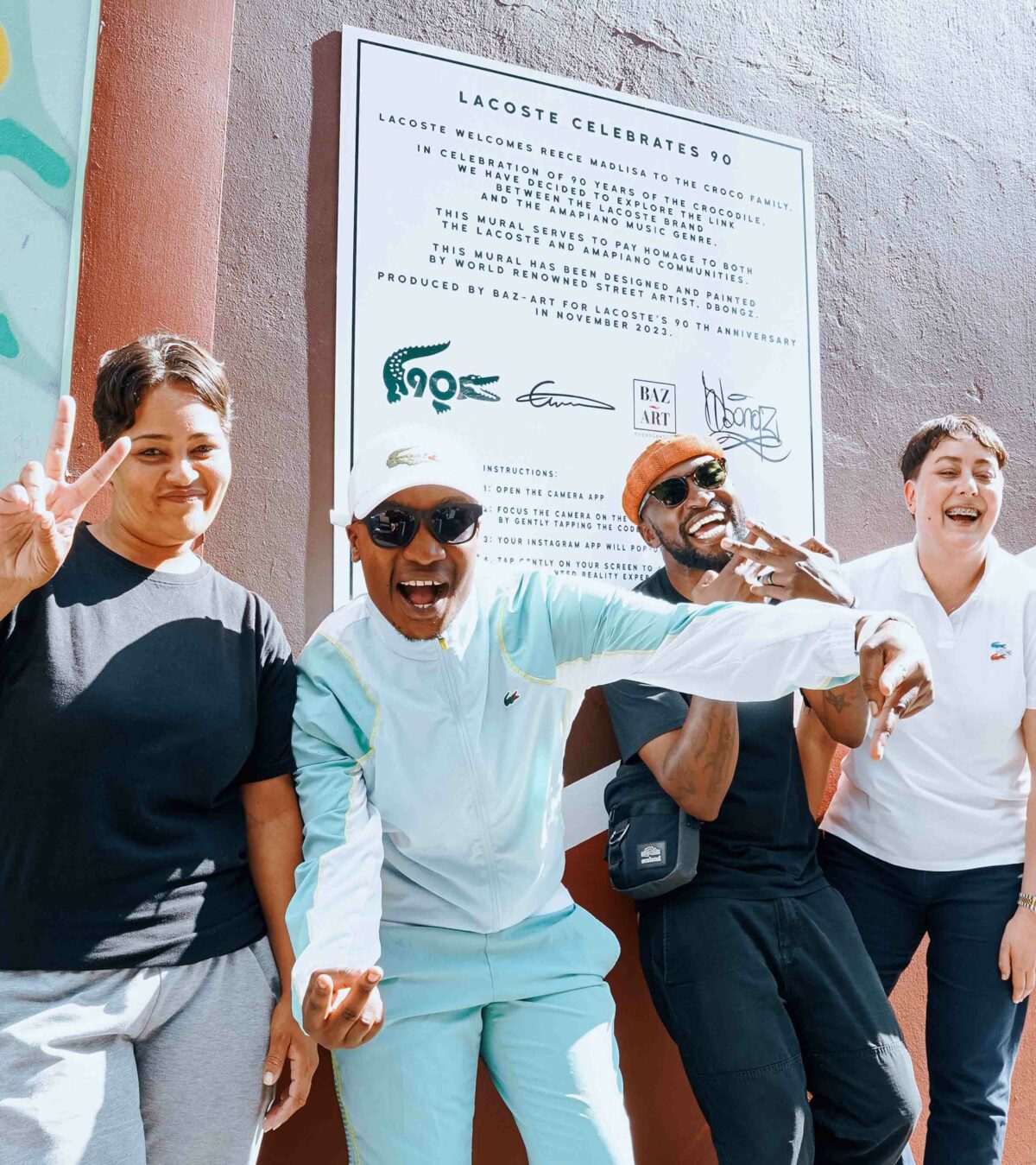 Lacoste welcomes Reece Madlisa to the family with a special mural