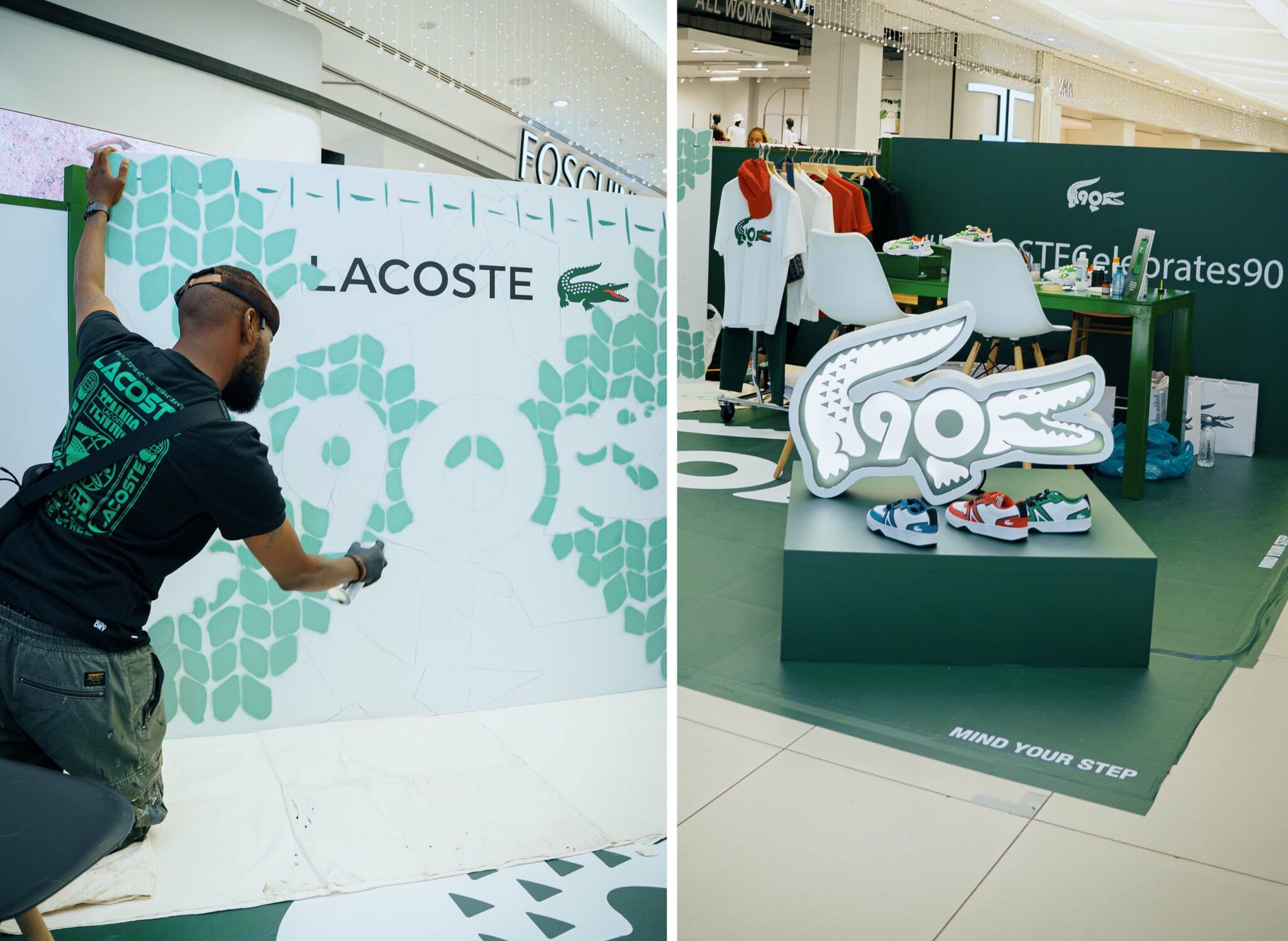 Lacoste celebrates 90 with pop-up at Sandton City