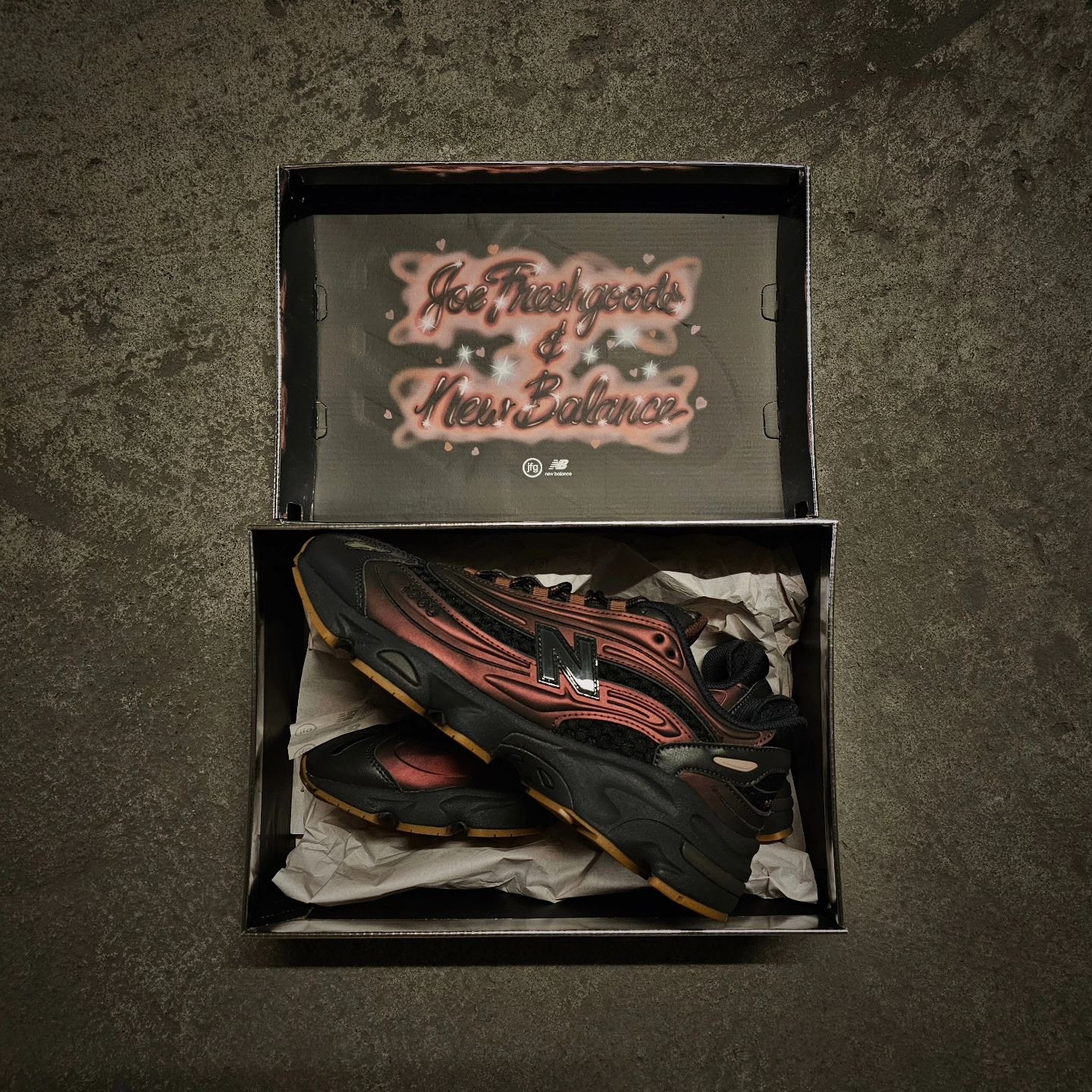 ASICS Gel-Kayano 14, JFG New Balance 1000