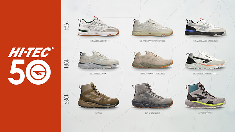 Hi-Tec is celebrating 50 Years 'Run Through Time'