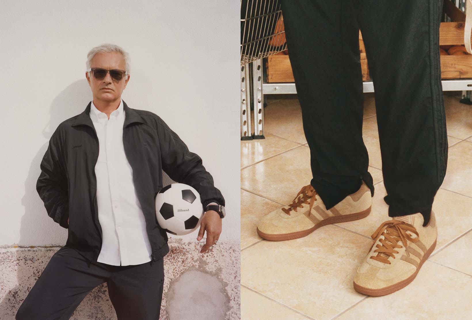 JJJJound x adidas second drop includes Samba and soccer ball