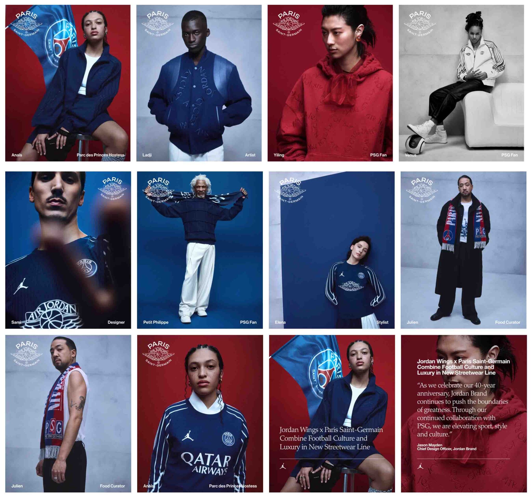 Jordan Wings x PSG streetwear collection + 24/25 fourth kit