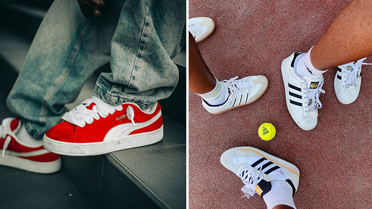 PUMA Suede XL, adidas Superstar