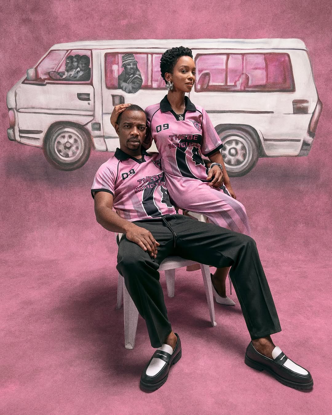 Zakes Bantwini & Nandi Madida for 'Magugu F.C. Valentine's drop