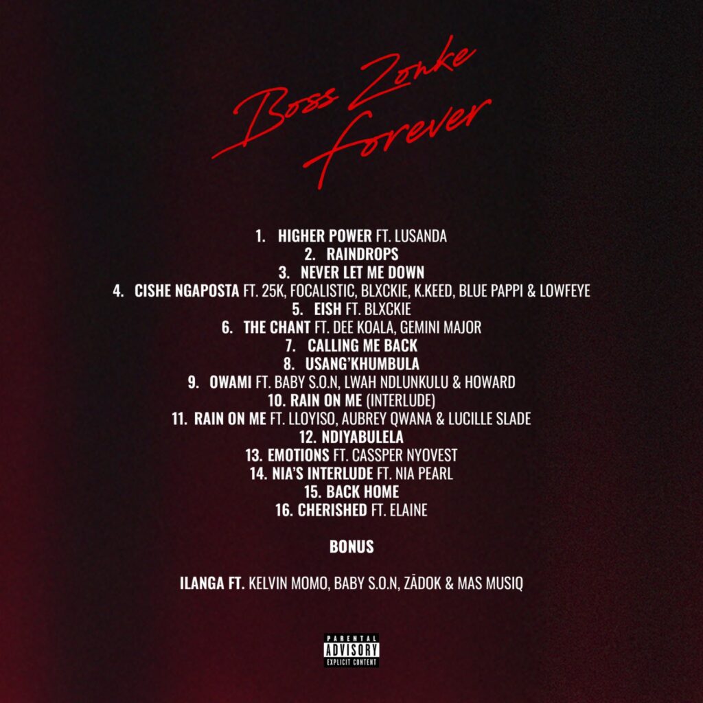 Riky Rick album ‘Boss Zonke Forever’ Release Date + Tracklist