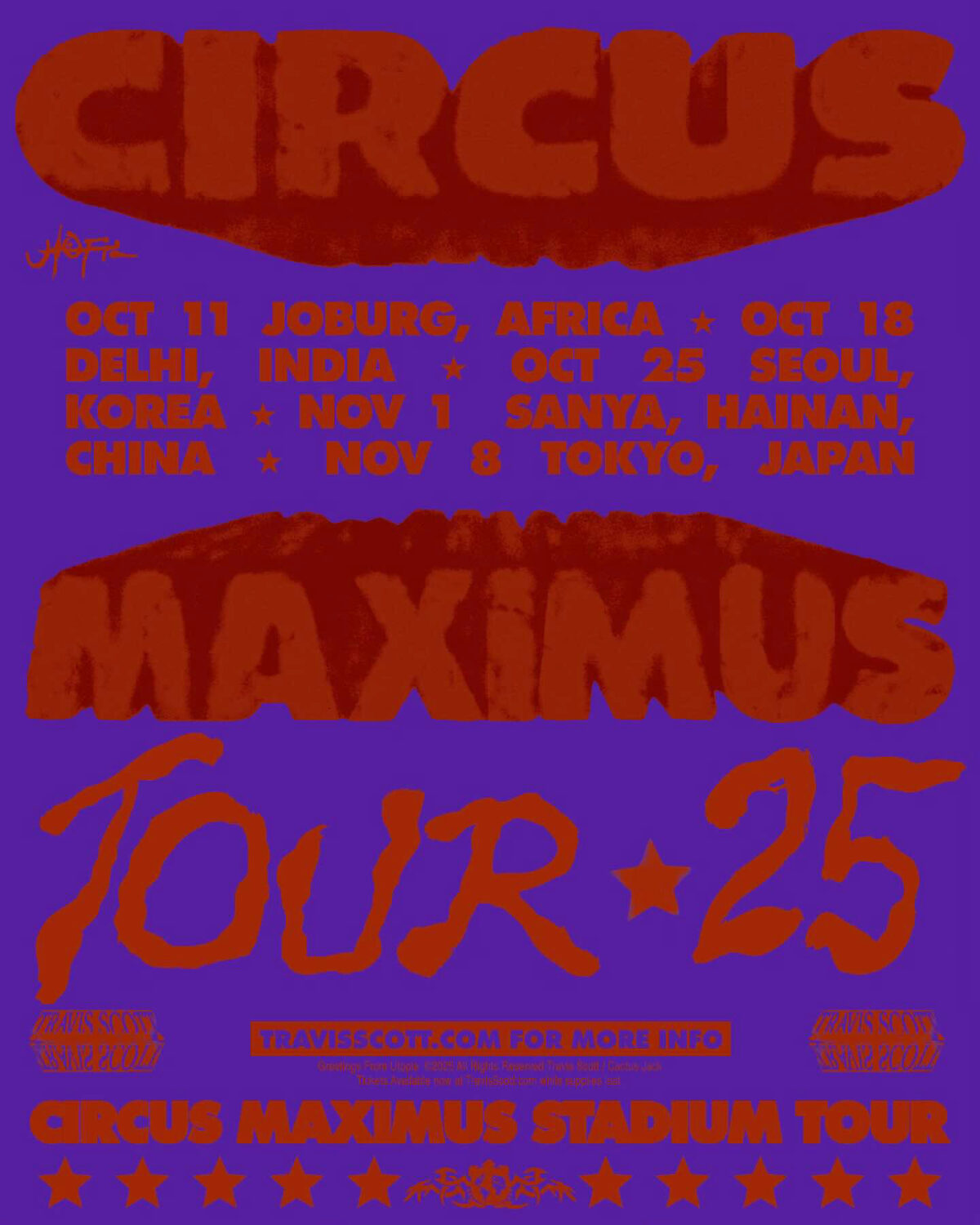 Travis Scott in Joburg FNB Stadium This October 2025