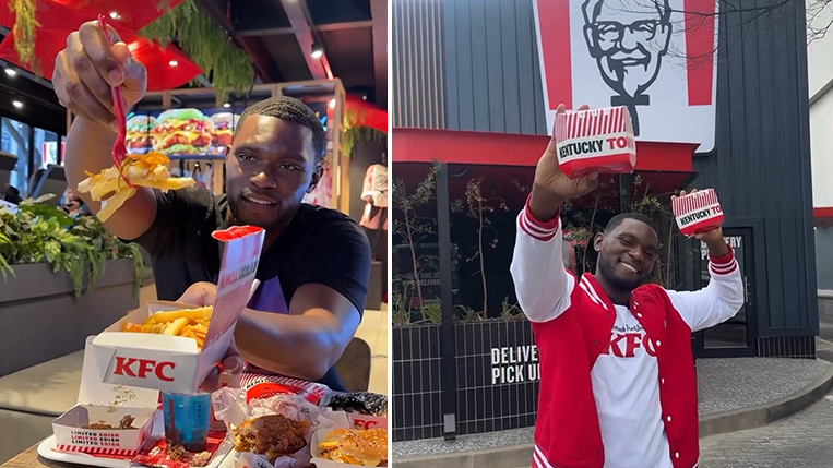 Tyshon Lawrence lands in SA for KFC’s Kentucky Town menu