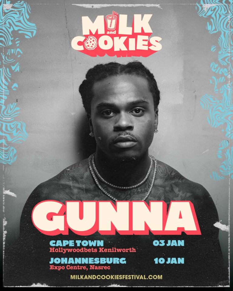 Gunna in South Africa in 2026–to perform in Joburg and Cape Town