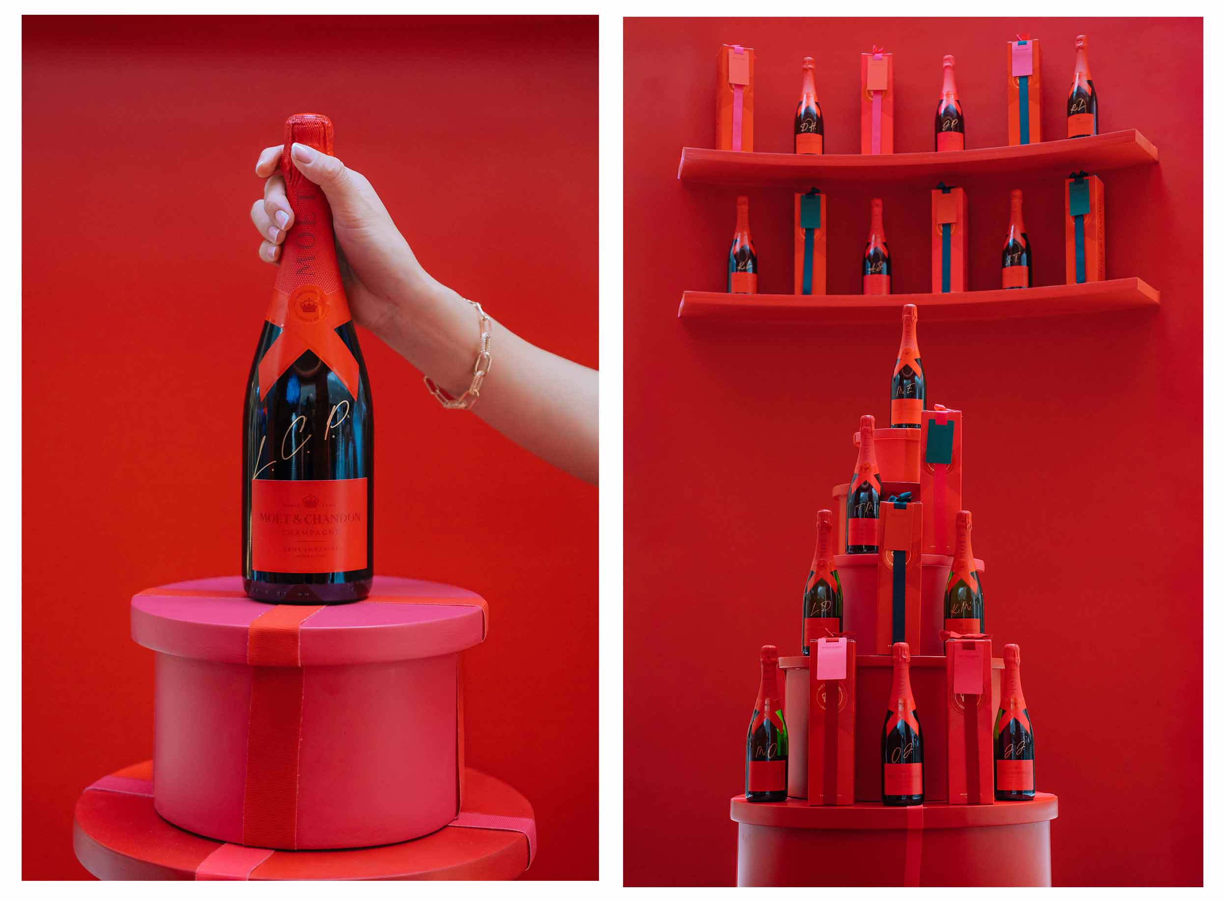Moët & Chandon South Africa pop-up with bottle personalisation