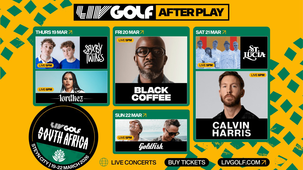 LIV Golf South Africa festival 19-22 March 2026 at Steyn City
