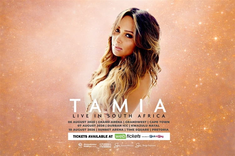 Tamia in South Africa : August 2026 Cape Town, Johannesburg
