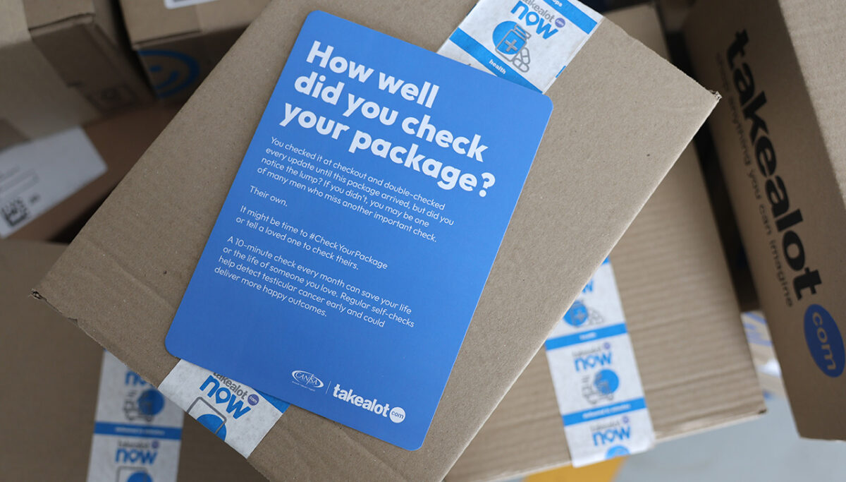 Takealot & CANSA Life Saving Campaign 'Check Your Package'