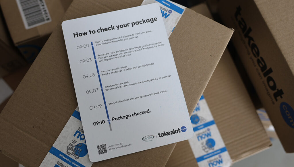 Takealot & CANSA Life Saving Campaign 'Check Your Package'