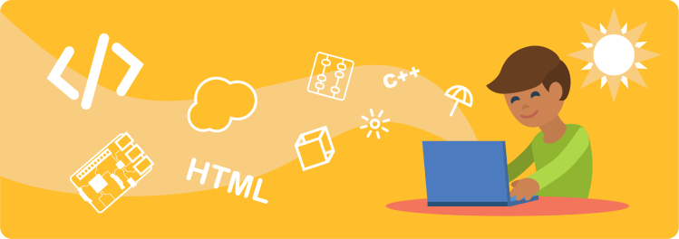 Coding summer camp for kids and teens. Robotics and Game Dev.