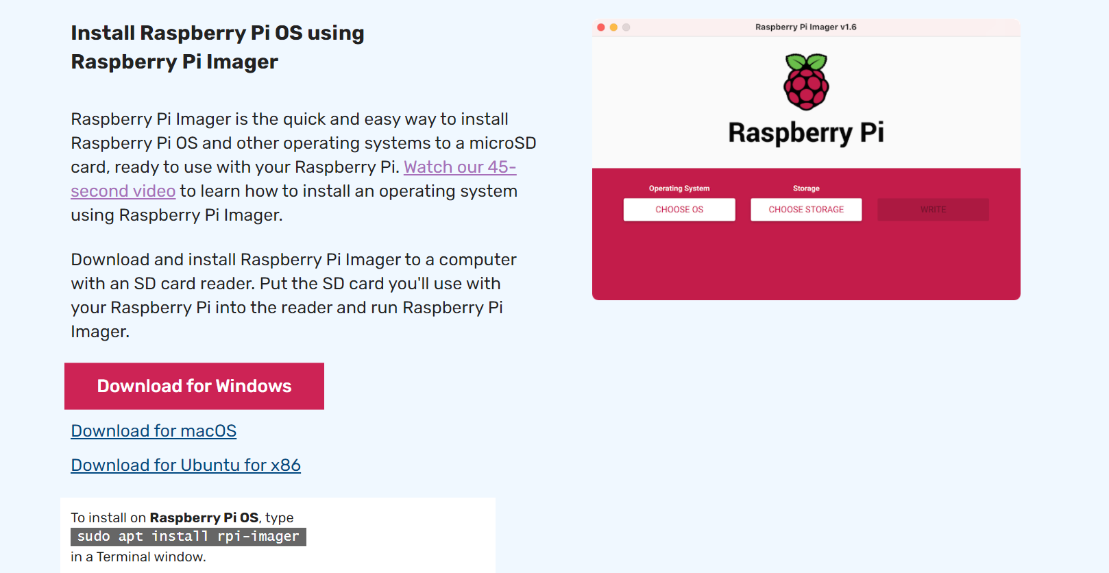 Raspberry Pi Imager
