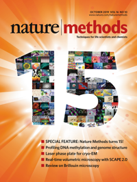 Cover art at Nature Methods | Research Communities by Springer Nature