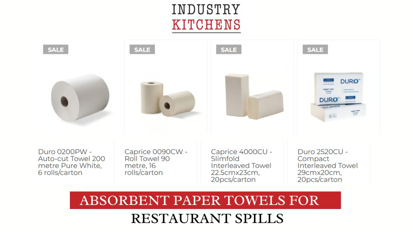 Absorbent Paper Towels for Restaurant Spills | IK