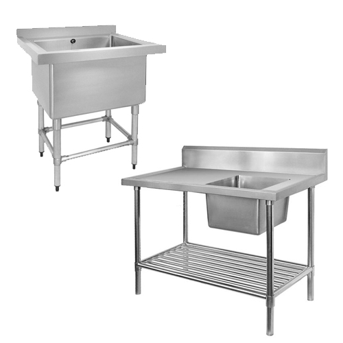 Modular Systems Single Sink Benches | Industry Kitchens