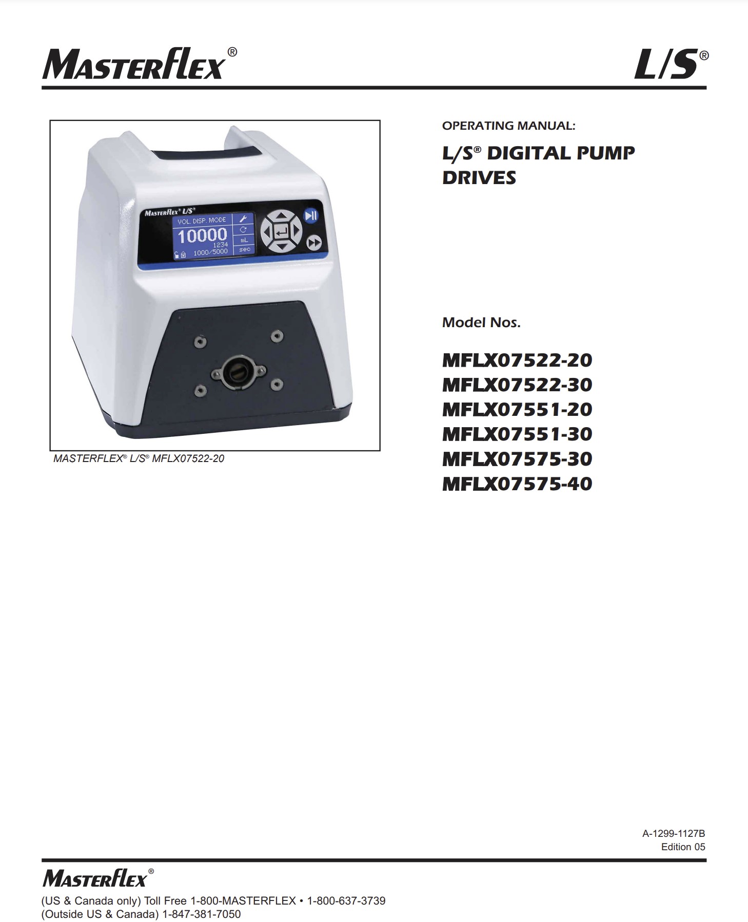 Masterflex Pumps - L/S Series - Burt Process