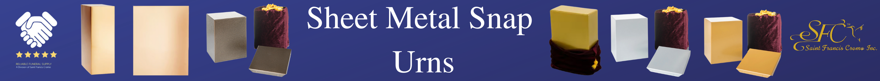 Sheet Metal Snap Urns