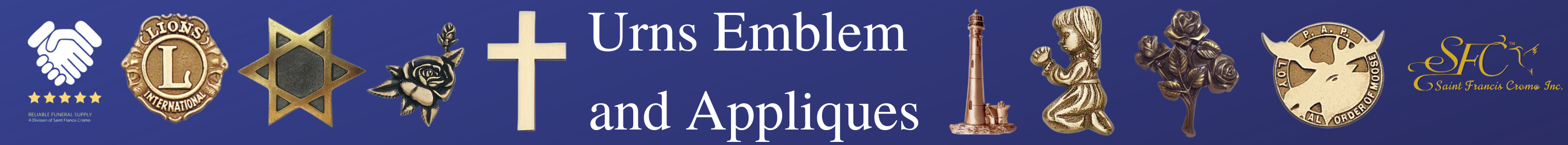 Urn Emblems and Appliques