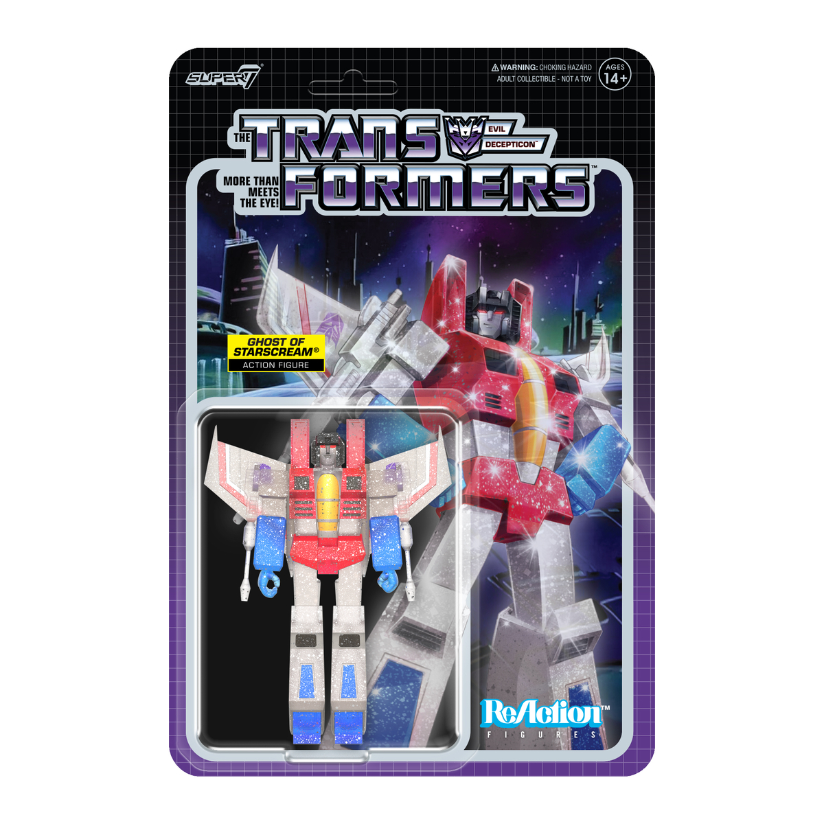 Transformers ReAction Wave 8 - Ghost Of Starscream Translucent Version