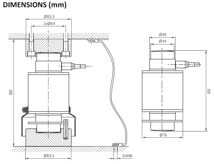 WeightechUSA Store Berman BRP Rocker column Load cell - weighing systems