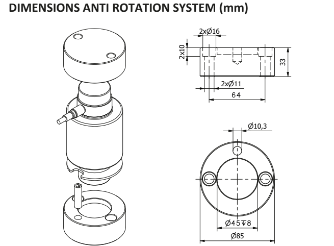 WeightechUSA Store Berman BRP Rocker column Load cell - weighing systems