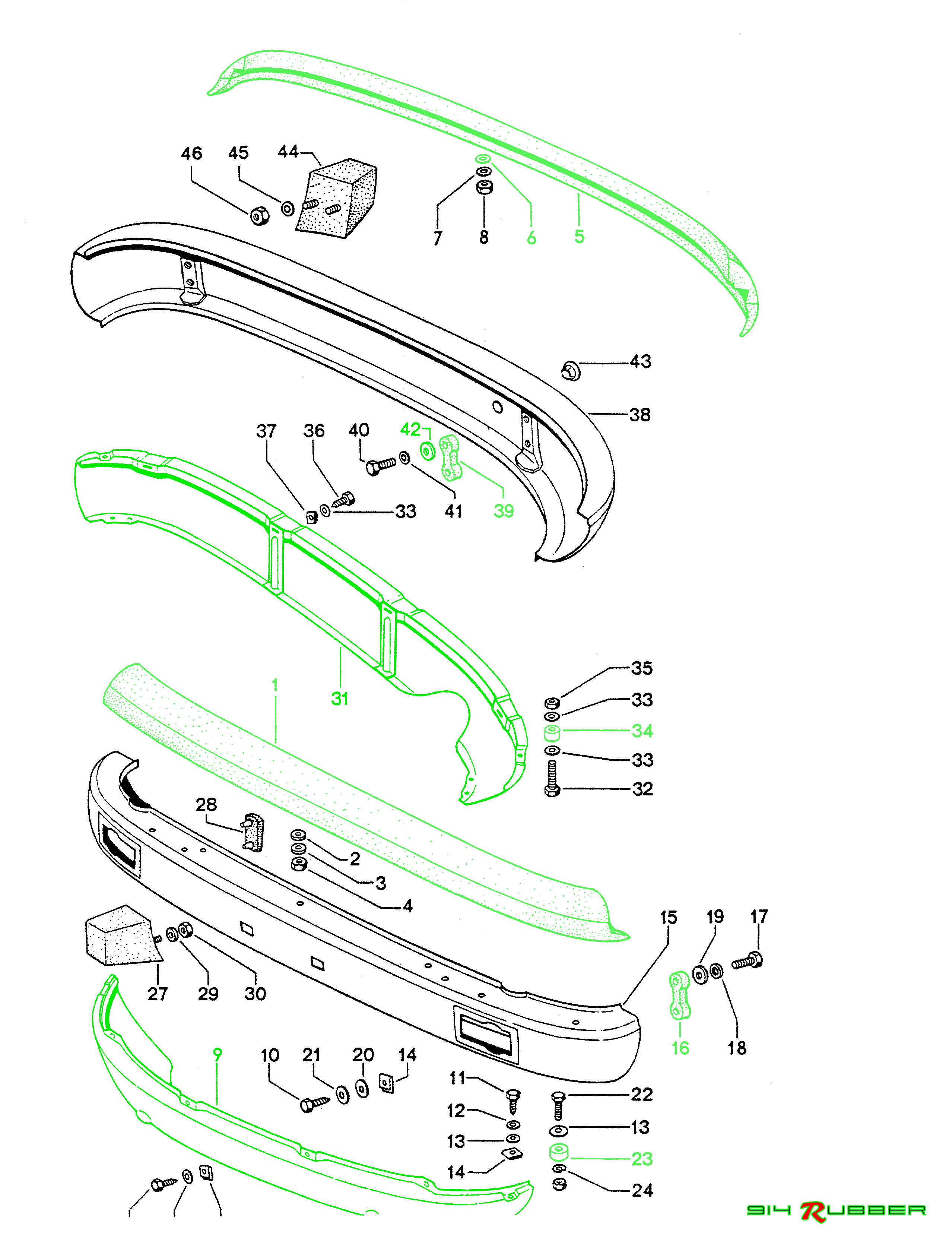 Bumper, Front & Rear