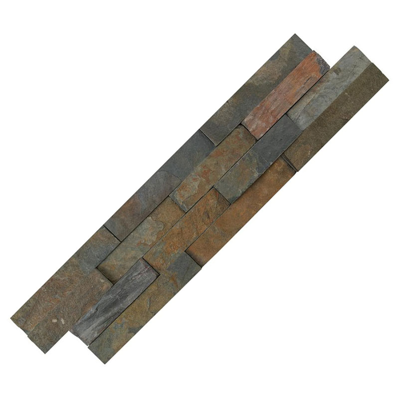 California Gold Slate Stacked Stone Ledger Panels - Rockmount