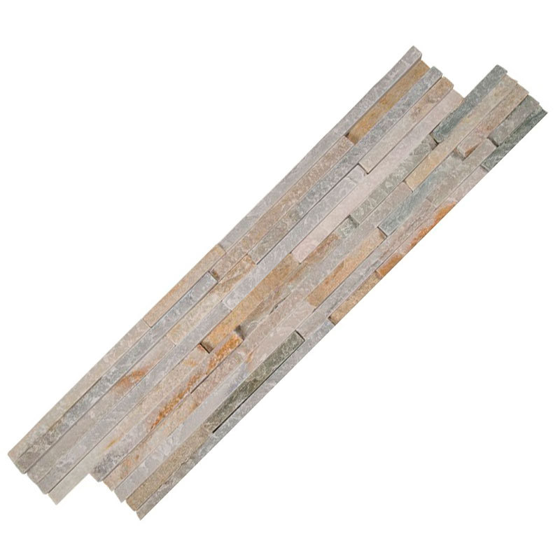 Golden Honey Pencil Quartzite Stacked Stone Ledger Panels - Rockmount