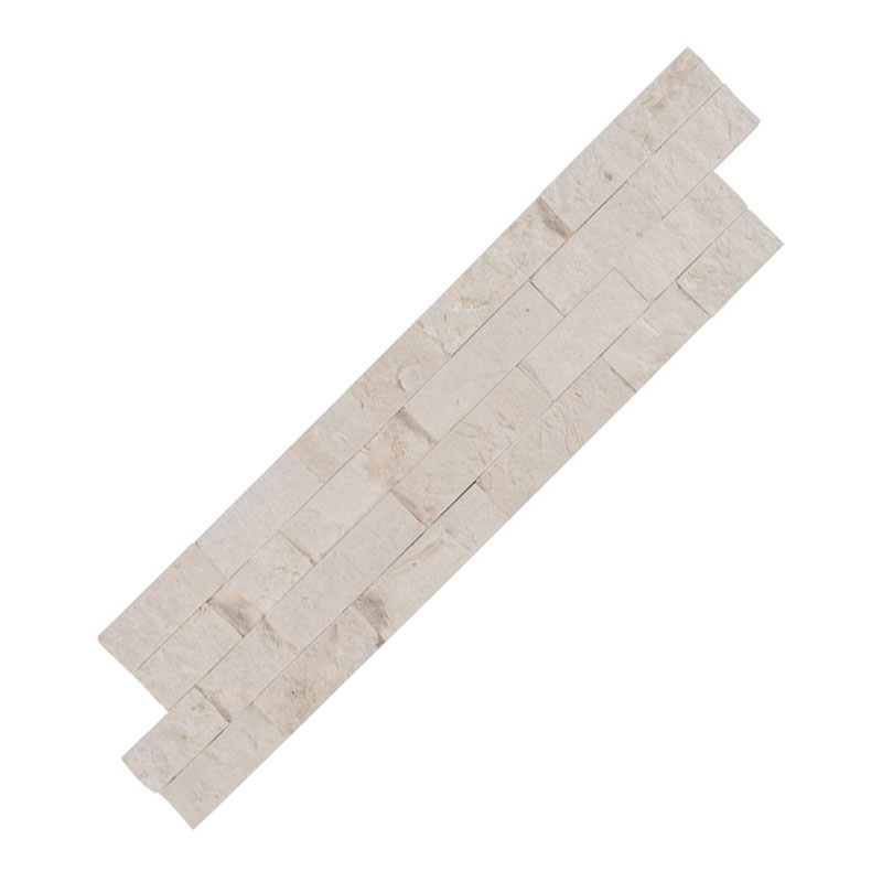 White Limestone Stacked Stone Ledger Panels - Rockmount