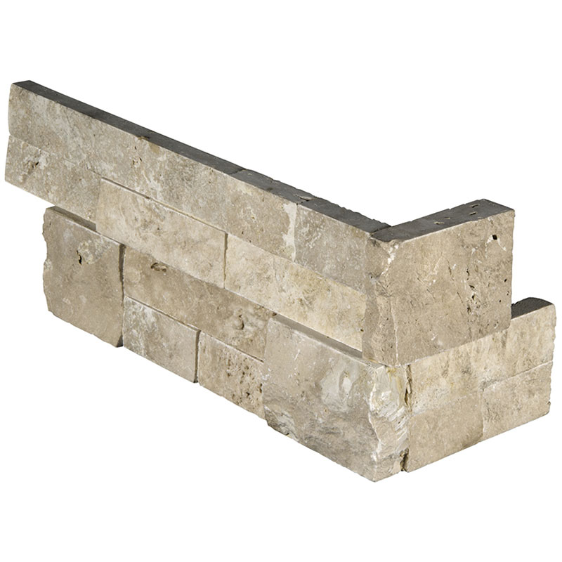 Durango Cream Travertine Stacked Stone Ledger Panels - Rockmount