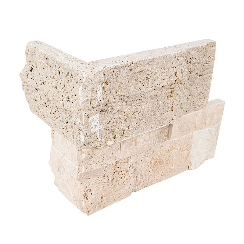 Roman Beige XL Travertine Stacked Stone Ledger Panels - XL-Rockmount