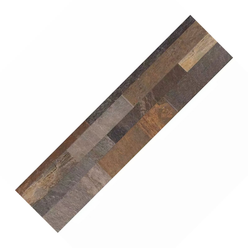 Gold Porcelain Stacked Stone - Dekora Ledger Panels