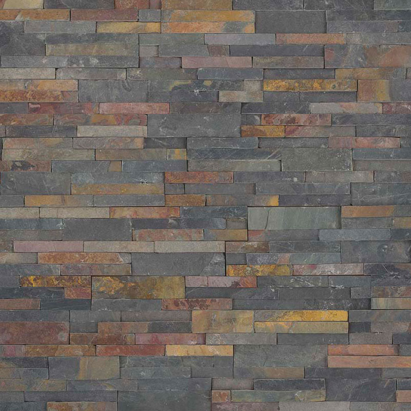 Rustic Gold Slate Stacked Stone Ledger Panels - Rockmount