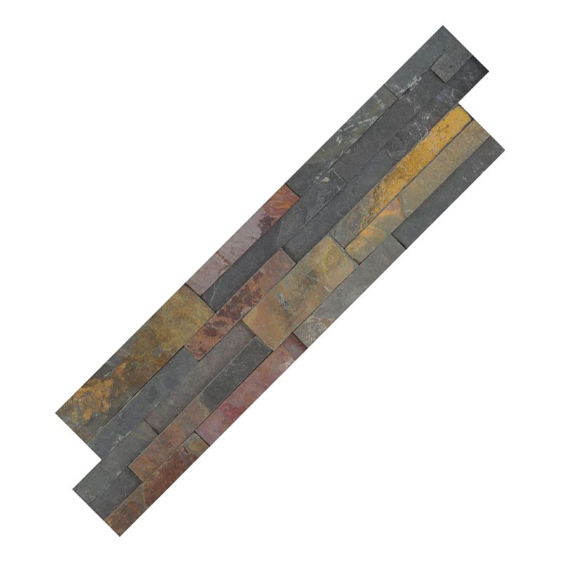 Multi Color Slate Stacked Stone Ledger Panels - Rockmount