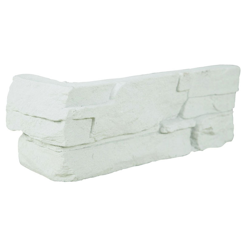 White Concrete Natural Stacked Stone Ledger Wall Panels - Terrado