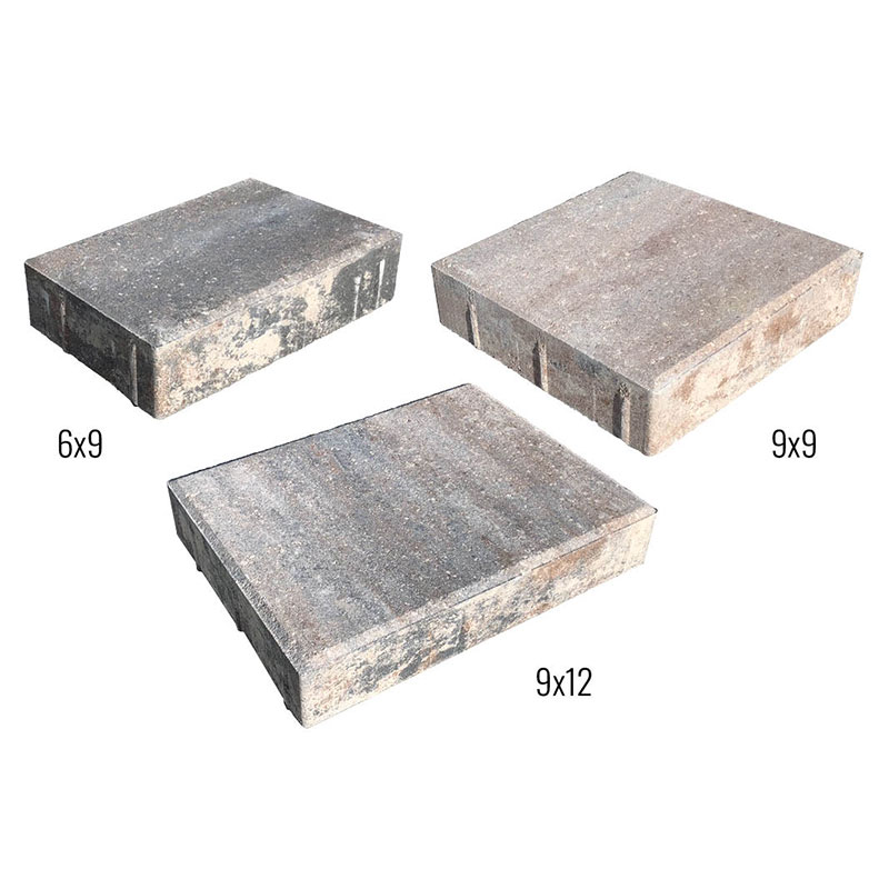 Stonehurst Smooth - 3pcs 60mm Smooth Top Concrete Pavers - Tremron
