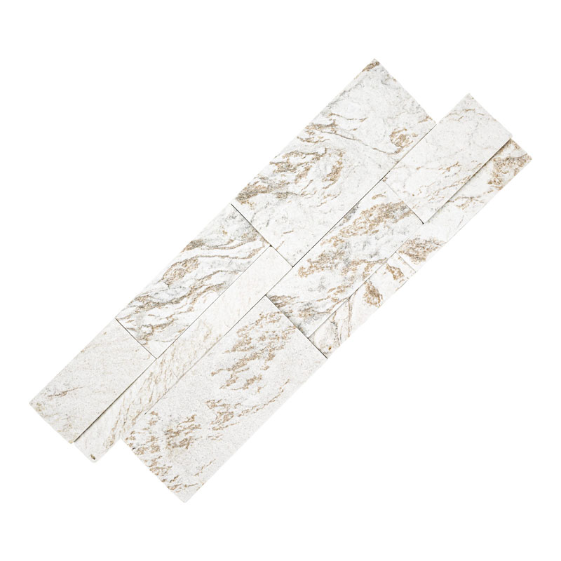 Royal White XL Quartzite Stacked Stone Ledger Panels - XL-Rockmount