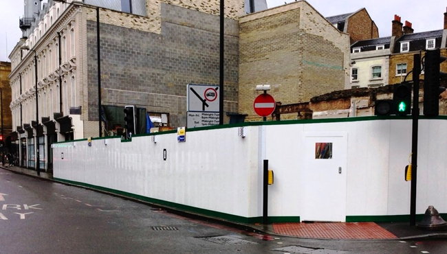 Kentledge Hoarding Secure Demolition Zone | Hoarding Warehouse