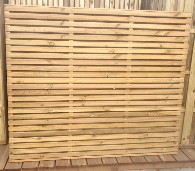 Double Slatted Fence Panels | ⭐️ Order Online
